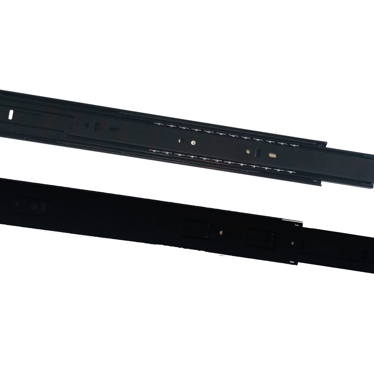Full Extension 3712 Side Mount 12" Low Profile Drawer Slide - BLACK ...